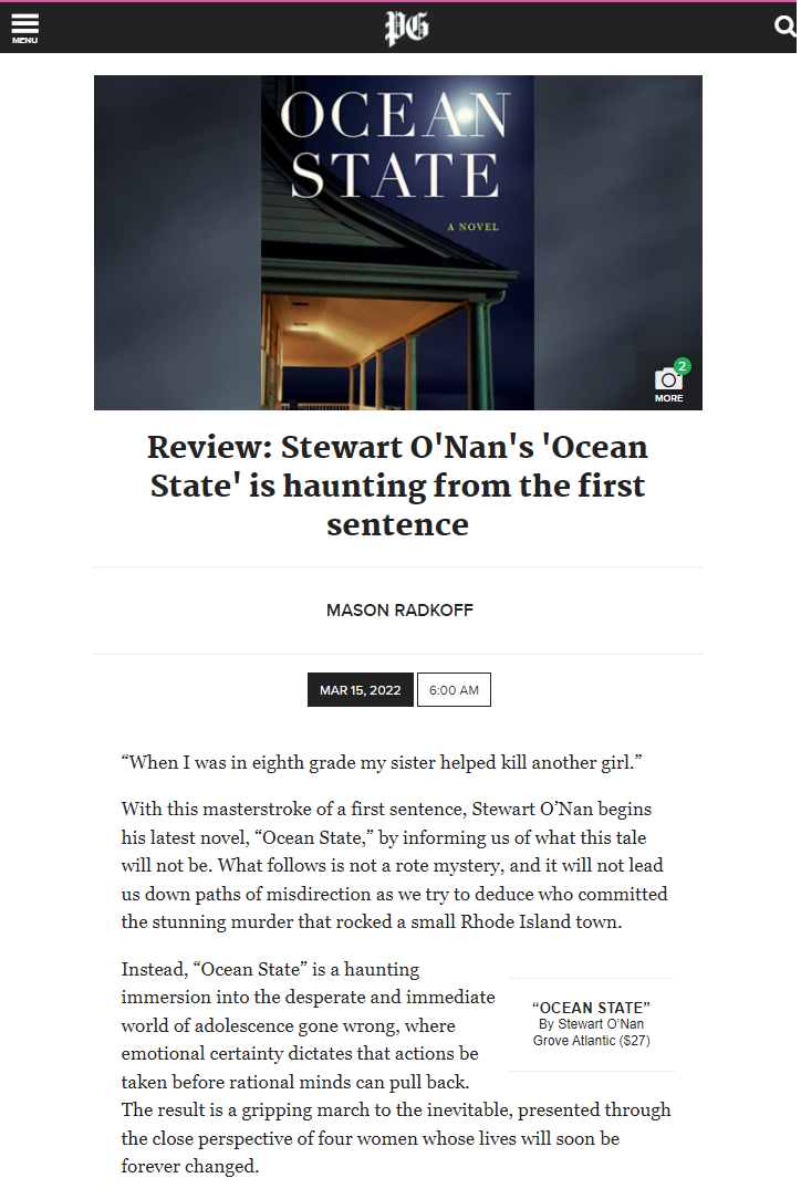 Ocean State: a Review, an Excerpt, a Book Launch! – The Works of ...